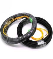 China FC APC Waterproof Fiber Pigtail 4 Core 0.3dB Outdoor Armored Patch Cord for sale