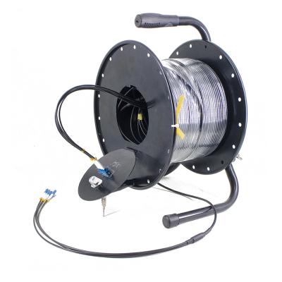 China Outdoor Patch Cord Axis Fiber Cable Drum Military Communication Cable RoHS for sale
