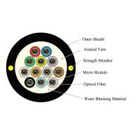 China Easy Strippable Dielectric Micromodule Fiber Optic Cable Om1 Om2 Om3 144F for sale
