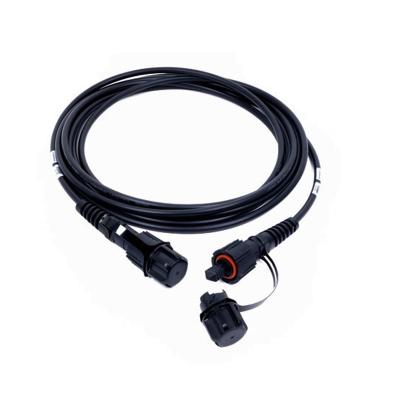 China Outdoor 12 24 Core MPO MTP Fiber Optic Patch Cord Waterproof Connector BBU Fan Out Cable for sale
