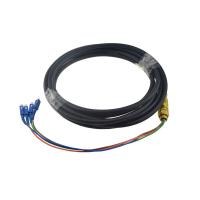 China Outdoor Waterproof Fiber Optic Pigtail Single Mode 1F 2F 4F CATV FTTH Low Loss 0.3dB for sale