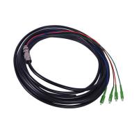 China Outdoor Waterproof Fiber Optic Pigtail Single Mode 1F 2F 4F CATV FTTH Low Loss 0.3dB for sale