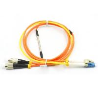 China Mode Conditioning Fiber Patch Cord 62.5/125 SC to LC 2m Gigabit Ethernet for sale