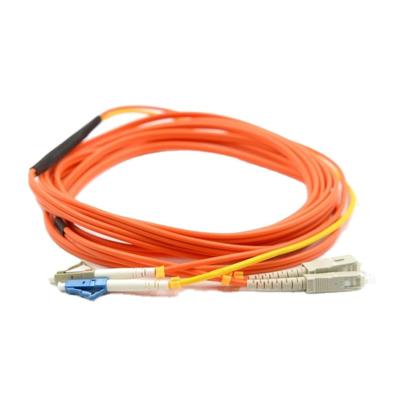 China Mode Conditioning Fiber Patch Cord 62.5/125 SC to LC 2m Gigabit Ethernet for sale