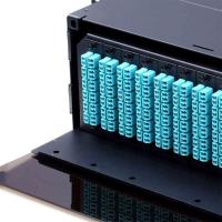 China 4U LGX Fiber Optic Patch Panel 288 Core 144 Port SC 24 Port LC Distribution Chassis for sale