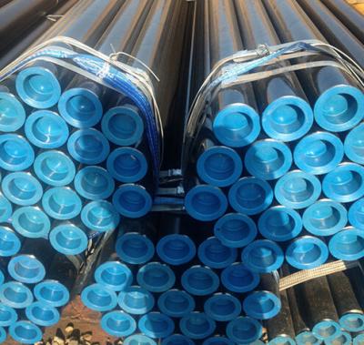 China ASTM A106 Gr. B Black Seamless Carbon Steel Pipe Sch40 Sch80 Std For Fluid Transport for sale