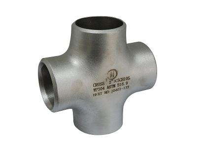China SS316 Butt Welded Stainless Steel Pipe Fittings Cross Reducer 1 / 2