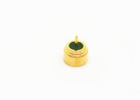 China Male SMPM RF Connector Full Detent Straight Solder In Hermetic Gold Wire Bonding for sale