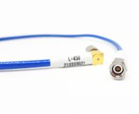 China 450mm Stainless Steel K2.92mm Male To Male Right Angle RF Cable Assemblies Cable MF147A Diameter 0.93mm for sale