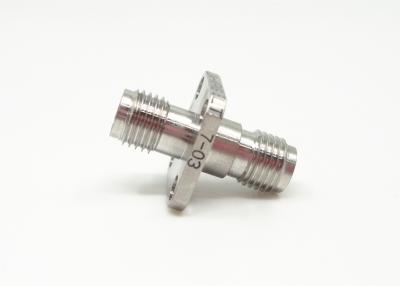 China Stainless Steel 2.92mm K Female Four Hole Flange Panel (MMW)Millimeter Wave Adapter for sale