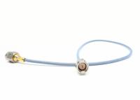 China RF Custom Microwave Coax Cable Assemblies Au Plated 50Ω Impedance for sale