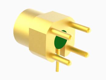 China Mini SMP/SSMP Series Male Right Angle Surface Mount Kovar Pin PCB Solder RF Connector for sale