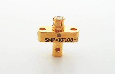 China Female SMP RF Connector 2 Holes Flange Mount 50Ω Impedance for MF108A Cable for sale