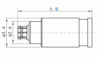 China Female Brass Housing RF Load Termination 0.5W CSMP for sale