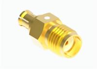 China SMA Female To MCX Male RF Coaxial Adapter Gold Plated Brass 6GHz for sale