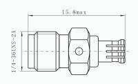 China SMA Female To MCX Male RF Coaxial Adapter Gold Plated Brass 6GHz for sale