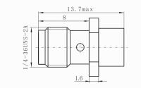 China Between Series Gold Plated Brass 6GHz RF Coaxial Adapter SMA Female To MCX Female for sale