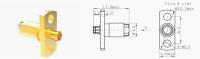 China 2 Hole Flange Female SMPM RF Connector For CXN3506 / MF108A Cable Connector for sale