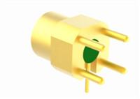 China SSMP Male Right Angle RF Connector Surface Mount With Microstrip Full Detent for sale