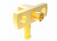 China Right Angle 50Ohm SMPM RF Connector Full Detent Jack CXN3657/MF151A Flange Mount for sale