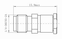 China SMK K2.92mm MF30A Cable Coaxial Connectors Female Stainless Steel Precision for sale
