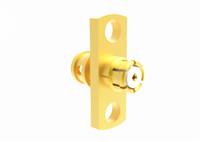 China Straight Female SMP RF Connector Brass Gold Plated 50Ohm for sale