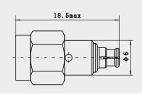 China Passivated Stainless 50Ohm SMA to SMP RF Adapter for sale
