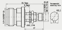 China PTFE Hermetically N Type Female to SMA Female Adapter for sale