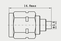 China Passivated Stainless 1.85 to CSMP Male Adapter for sale