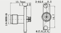 China 2 Holes Female Brass K Type to SMP RF Adapter for sale