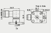 China SMA Interconnect Jack Female RF Connectors With Receptacle for sale