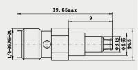 China ROHS 50Ω SMA to Mini SMP RF Coaxial Adapter MIL-C-39012 for sale