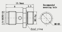 China High Reliable Bulkhead Mount Female SMA to MCX Adapter for sale