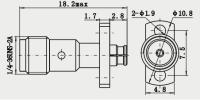 China SMA to SMP 50Ohm 18GHz Brass Straight RF Adapter for sale