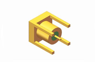 China DC 40GHz SMP Male PCB Mount RF Connector Plug With 4 Legs CE ROHS Certificate for sale