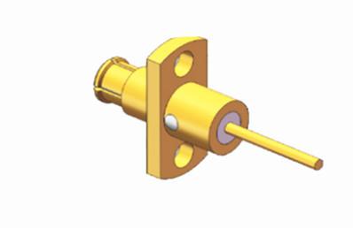 China SMP Female RF Connector 2 Hole Flange And Long Microstrip Socket Precision Reliability for sale