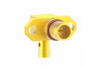 China Gold Plated BMA Male Right Angle Flange Mount RF Connector For CXN3506 / MF108A Cable for sale