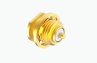 China Gold Plated MCX Female Bulkhead RF Connector With Microstrip for sale