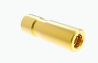 China SSMB Female Gold Plated Brass RF Connector For SFF-50-1 Cable for sale