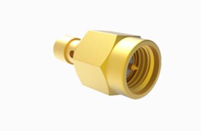 China SMA Male Brass Gold Plated RF Connector For SFF-50-1.5-1/RG316 Cable for sale