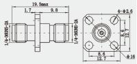 China Female To Female Stainless Steel Between Series RF Adapter K(2.92mm) for sale