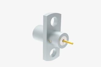 China Stainless Steel SMP Male Limited Detent PCB Mount RF Plug With 2-hole Flange for sale