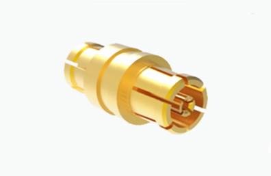 China Optimal Signal Reliability Brass SSMP Female to Female Gold Plated Straight RF Connector Adapter for sale