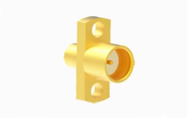 China ASMP Male Flange Mount Gold Plated RF Connector for 2#Semi-flexible/2#Semi-rigid Cable for sale