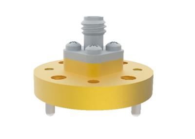 China 60GHz~90GHz WR12 BJ740 To 1.0mm Female Waveguide To Coax Adapter End Launch 1.0/BJ740-KFE for sale