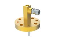China 74GHz~110GHz WR10 BJ900 To 1.0mm Female Right Angle Waveguide To Coax Adapter 1.0/BJ900-KF for sale