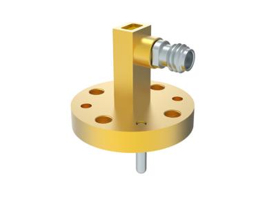 China 74GHz~110GHz WR10 BJ900 To 1.0mm Female Right Angle Waveguide To Coax Adapter 1.0/BJ900-KF for sale