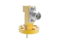 China WR15 BJ620 To 1.85mm Female Right Angle Waveguide To Coax Adapter 49.8GHz~70GHz 1.85-BJ620-KF for sale