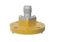 China 32.9GHz~50.1GHz WR22 BJ400 To 2.4mm Female Waveguide To Coax Adapter End Launch 2.4/BJ400-KFE5 for sale