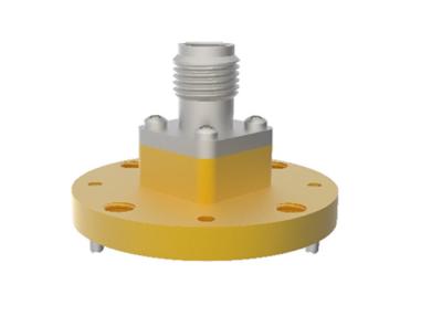 China 32.9GHz~50.1GHz WR22 BJ400 To 2.4mm Female Waveguide To Coax Adapter End Launch 2.4/BJ400-KFE5 for sale